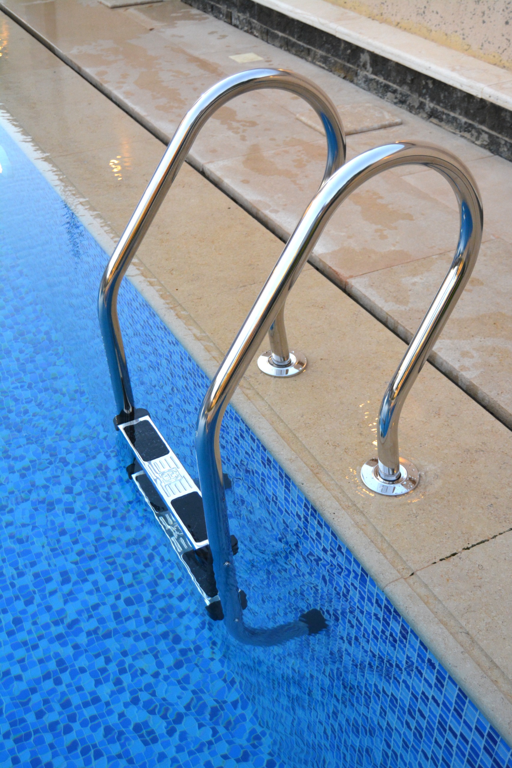 COMBINED ladder Stainless Steel 304 - 2 treads